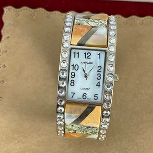 Vintage | Accessories | Vintage Amparo Quartz Bangle Cuff Bracelet ...